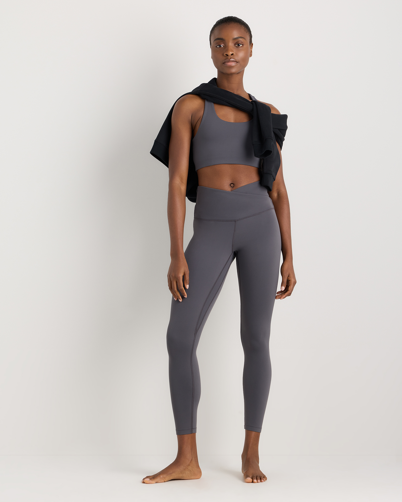 QUINCE women's ultra-form high-rise crossover legging